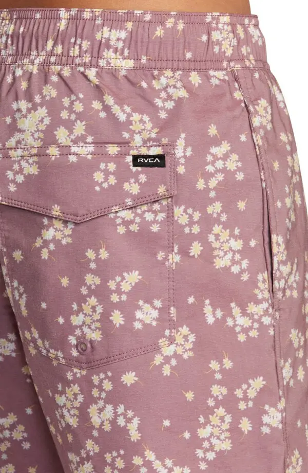Rvca Barnes Tropical Print Shorts