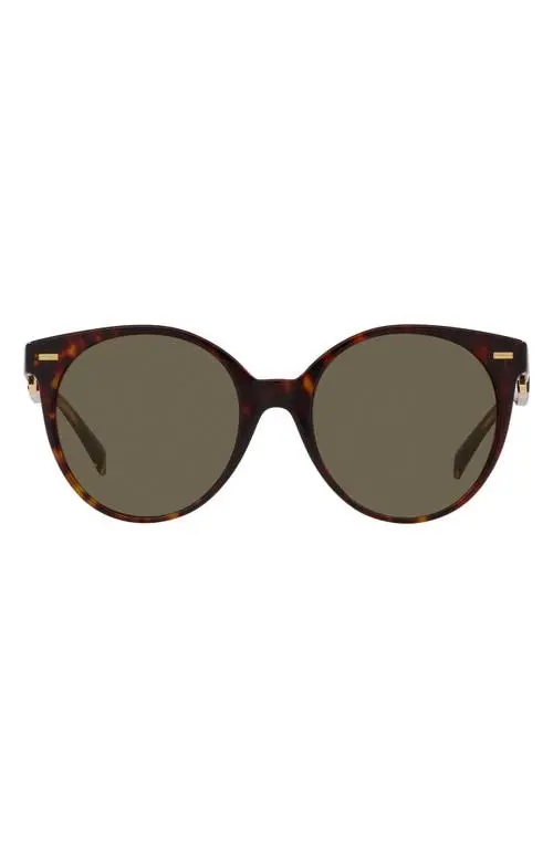 Versace 55mm Round Sunglasses - Havana