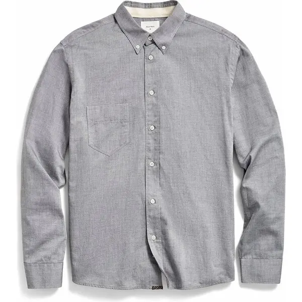 Billy Reid Arnie Oxford Button-down Shirt - Light Grey