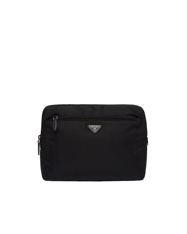 Prada Large Re-nylon Travel Pouch - Black