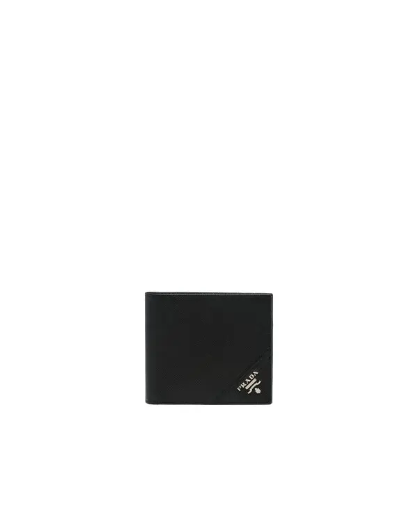 Prada Saffiano Leather Wallet - Black