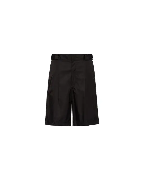 Prada Re-nylon Gabardine Bermuda Shorts - Black