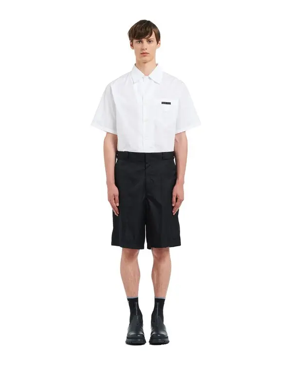 Prada Re-nylon Gabardine Bermuda Shorts - Black
