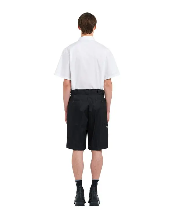 Prada Re-nylon Gabardine Bermuda Shorts - Black