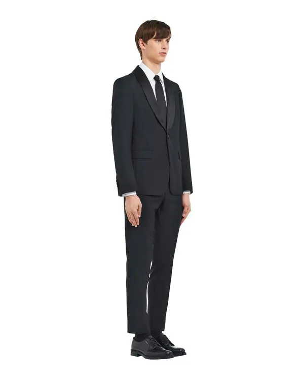 Prada Wool And Mohair Tuxedo - Black
