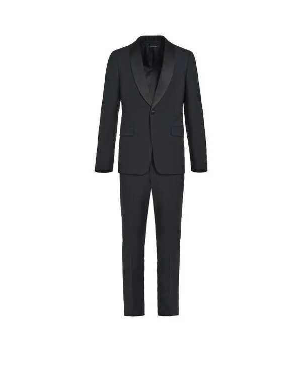 Prada Wool And Mohair Tuxedo - Black