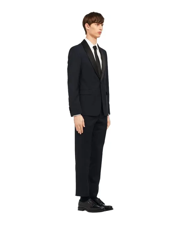 Prada Wool And Mohair Tuxedo - Blue