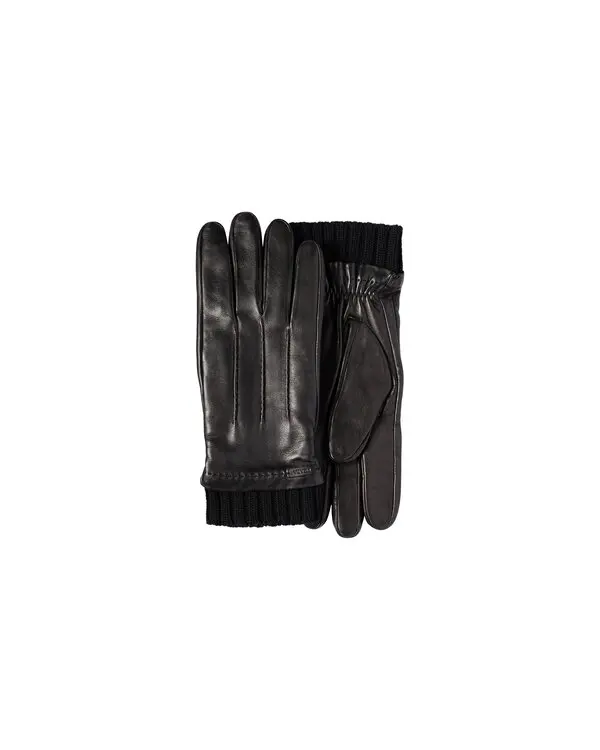 Prada Leather Gloves - Black