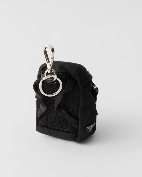 Prada Re-nylon Mini Pouch Keychain Charm