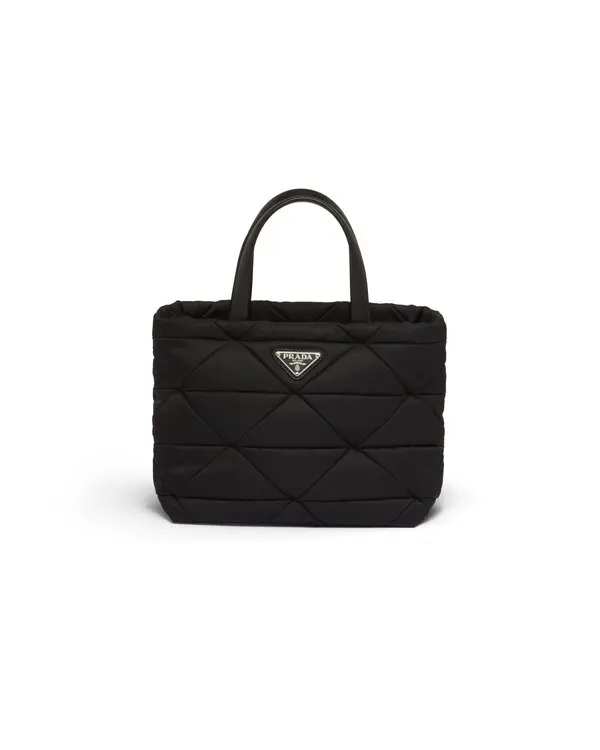 Prada Padded Re-nylon Tote Bag - Black