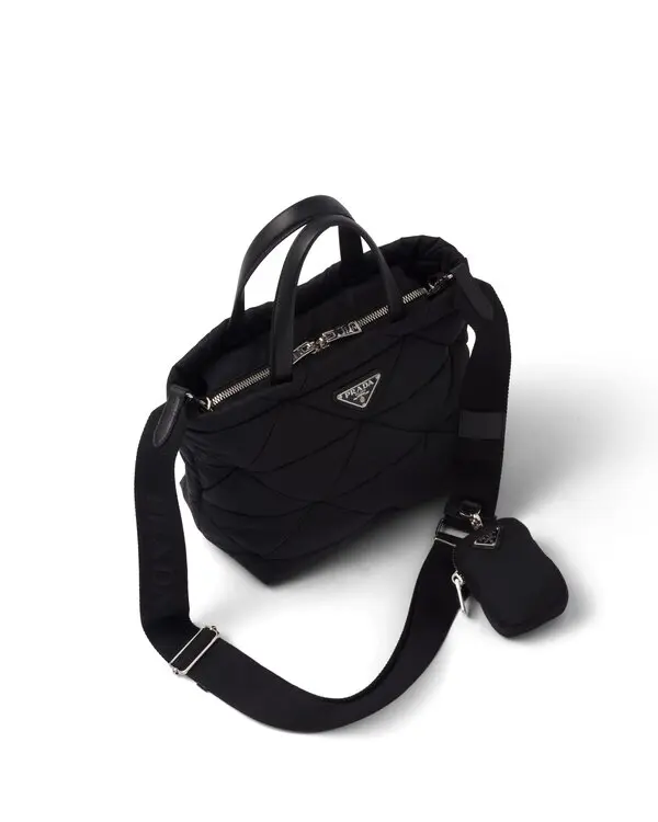 Prada Padded Re-nylon Tote Bag - Black