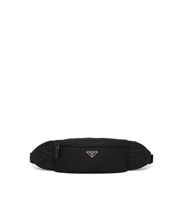 Prada Re-nylon And Saffiano Leather Belt Bag - Black