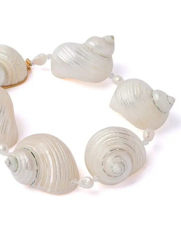 Prada Silver Choker With Shells
