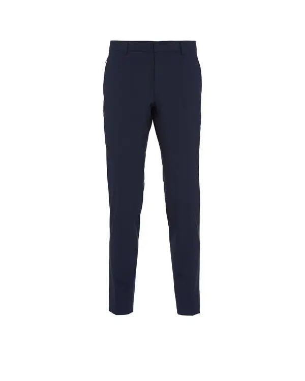 Prada Light Stretch Wool Pants - Blue