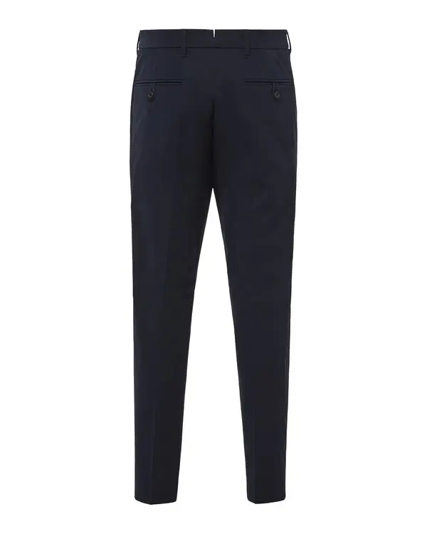 Prada Stretch Technical Fabric Trousers - Blue