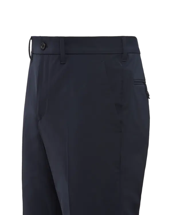 Prada Stretch Technical Fabric Trousers - Navy