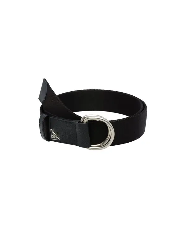 Prada Woven Re-nylon Belt - Black