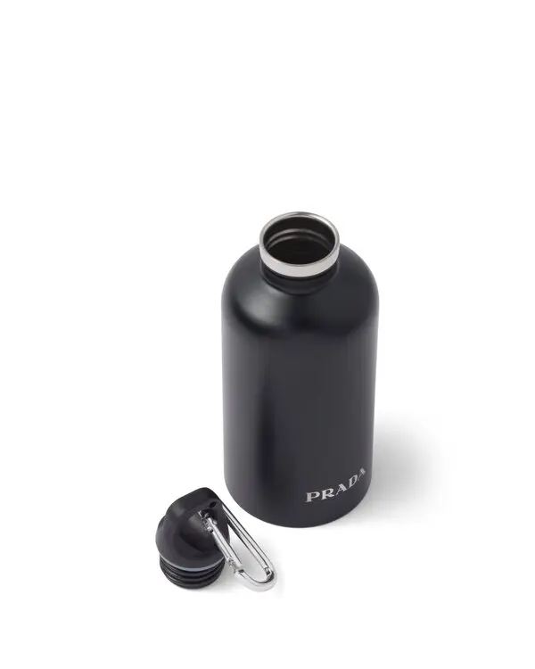 Prada Stainless Steel Insulated Water Bottle - Black | Editorialist