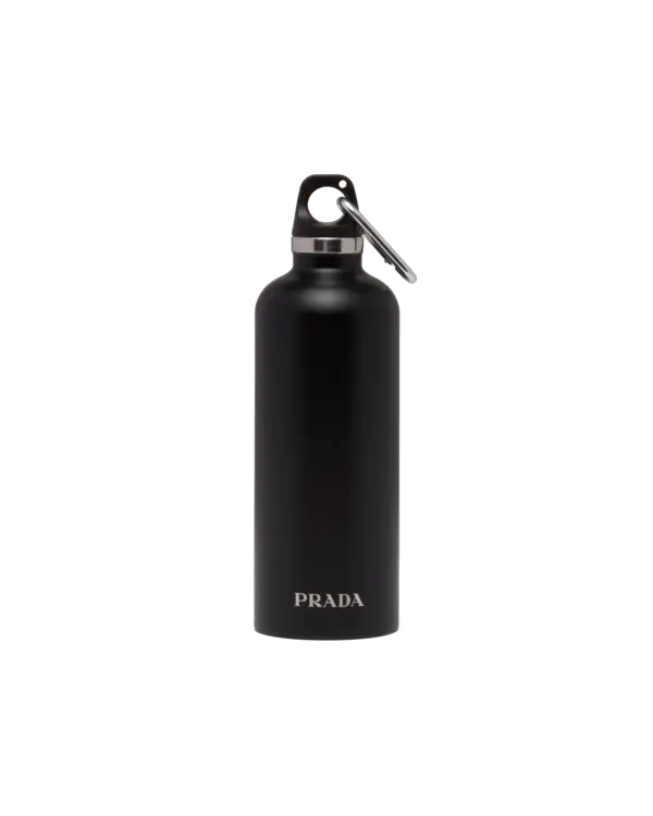 Prada Stainless Steel Insulated Water Bottle - Black | Editorialist
