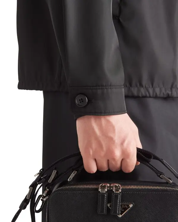 Prada Re-nylon Hooded Blouson Jacket - Black