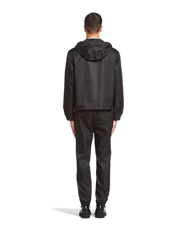 Prada Re-nylon Hooded Blouson Jacket - Black
