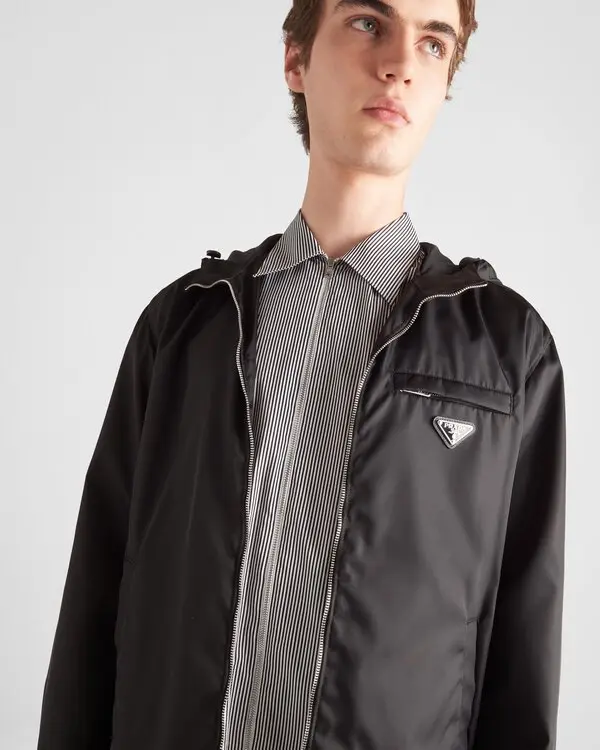 Prada Re-nylon Hooded Blouson Jacket