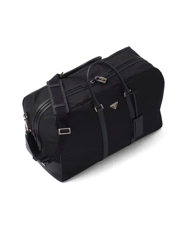 Prada Re-nylon And Saffiano Leather Duffle Bag