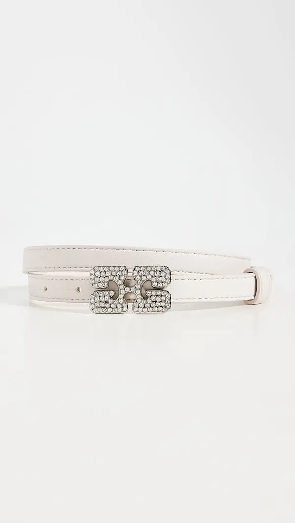 Ganni‎ belt rhinestone embellished logo buckle XS GANNI Women main image 3