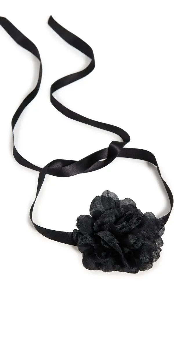 JENNIFER BEHR Anelise Ribbon Tie - Black