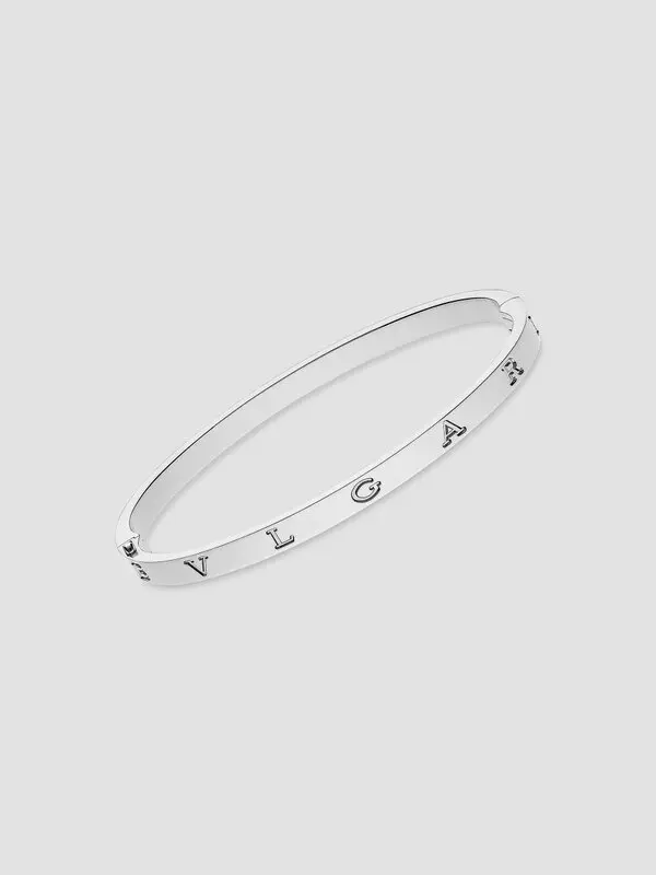 BVLGARI B. Zero1 18k Logo Bangle Bracelet