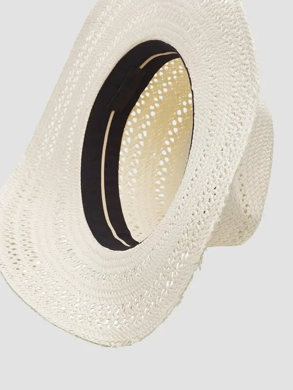 Rag & Bone Elle Perforated Straw Fedora