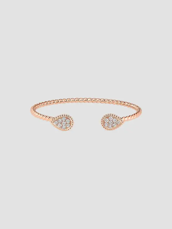 Boucheron Serpent Bohème 18k & 0.65 Tcw Diamond Cuff Bracelet