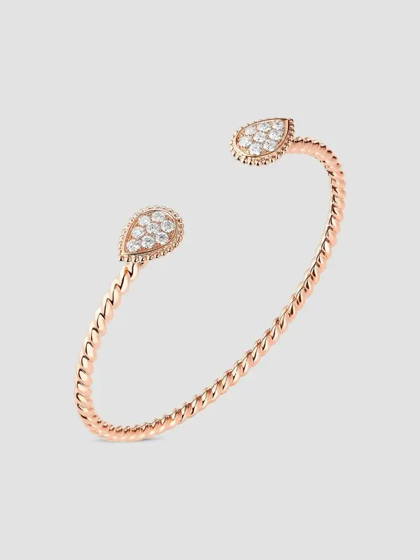 Boucheron Serpent Bohème 18k & 0.65 Tcw Diamond Cuff Bracelet