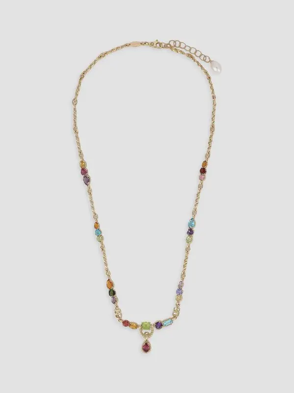 Dolce & Gabbana Easy Rainbow 18k & Semi-precious Gemstone Necklace - Yellow Gold