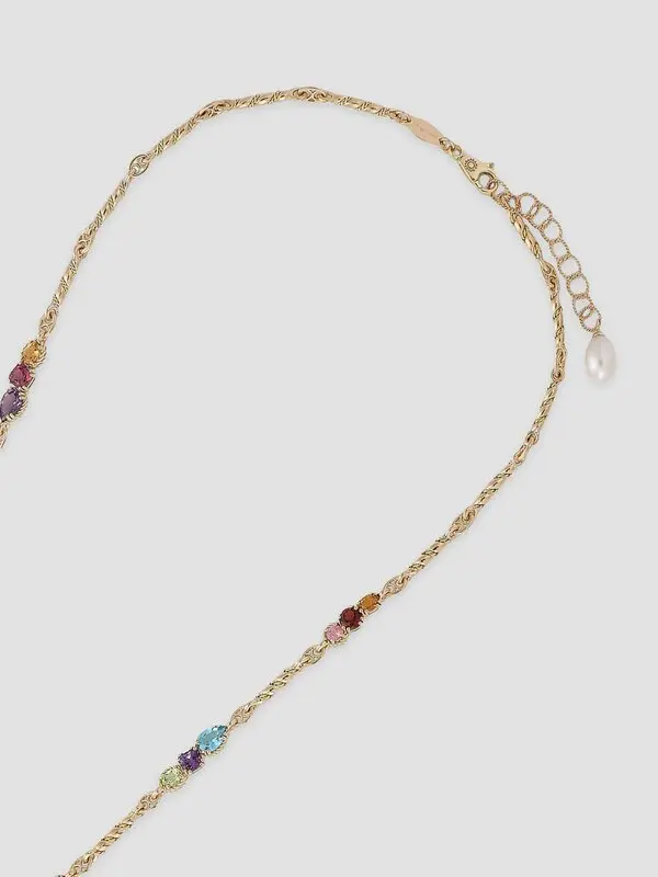 Dolce & Gabbana Easy Rainbow 18k & Semi-precious Gemstone Necklace