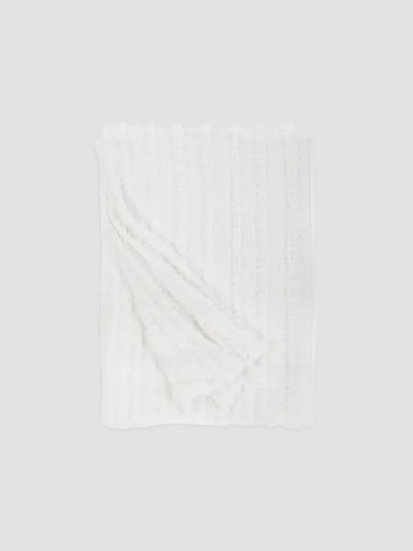 POM POM AT HOME Camille Oversized Throw - Winter White