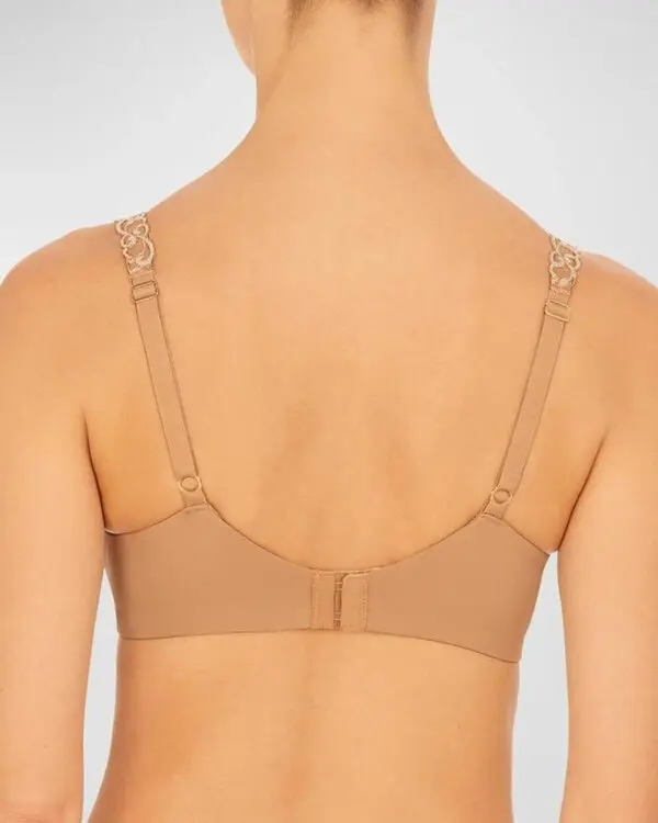 Natori Pure Luxe Lace-trim Push-up Bra - Dkbeig
