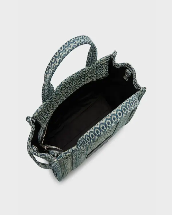 Marc Jacobs Washed Monogram Denim Small Tote