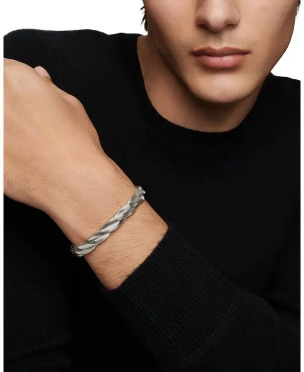 David Yurman Dy Helios Cuff Bangle Bracelet - Silver