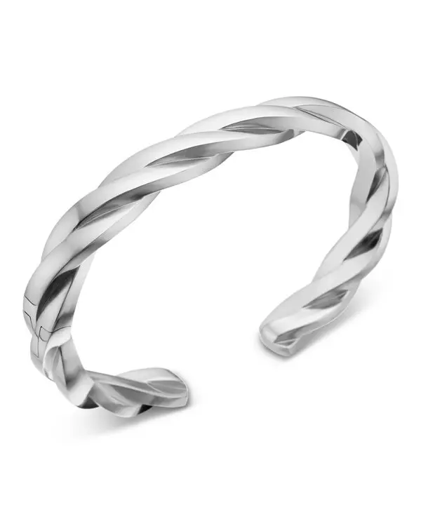 David Yurman Dy Helios Cuff Bangle Bracelet - Silver