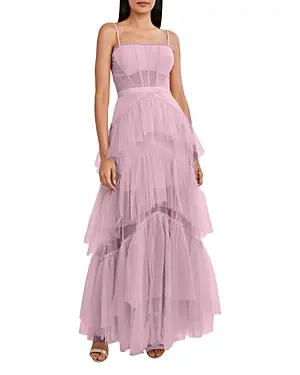 strapless open back dress Tulle Mini Dress – BCBGMAXAZRIA