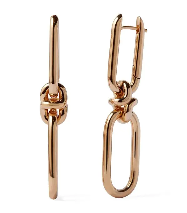 Annoushka Yellow Knuckle Classic Link Chain Earrings - Gold