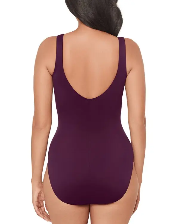 Miraclesuit Rock Solid Avra Asymmetric One Piece Swimsuit - Bing