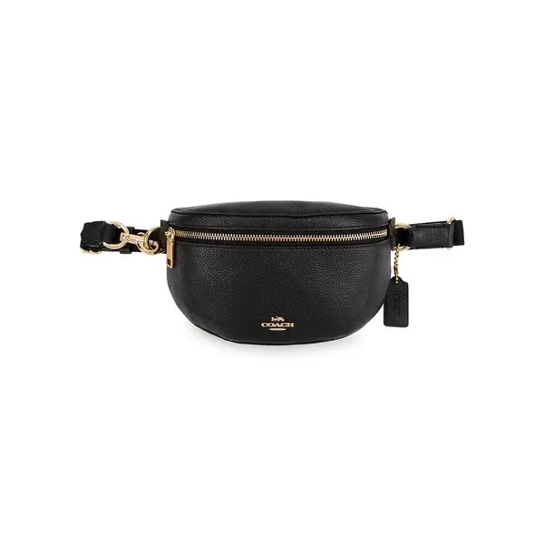 Coach Bethany Leather Belt Bag - Black | Editorialist