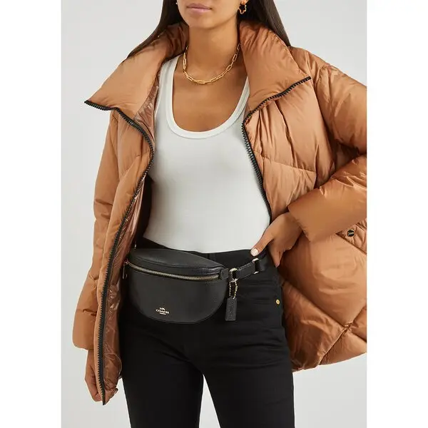 Coach Bethany Leather Belt Bag - Black | Editorialist