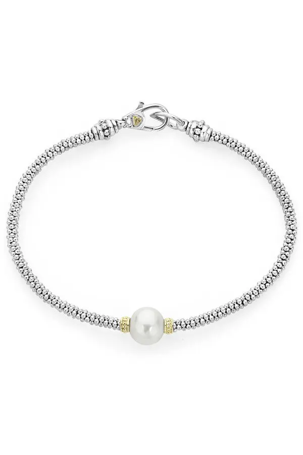 Lagos Luna Pearl Caviar Bracelet - Gold