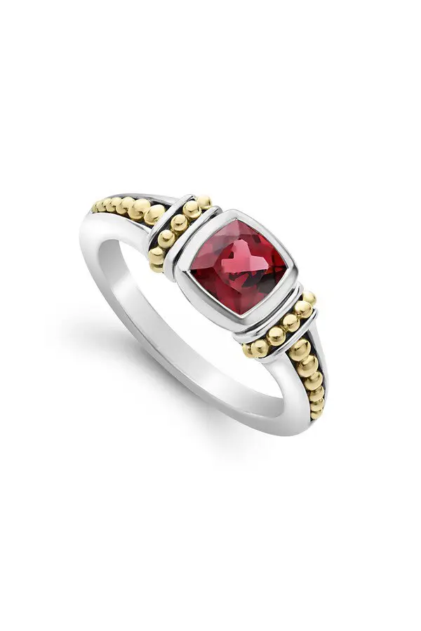 Lagos Rittenhouse Rhodolite Garnet Ring - Gold