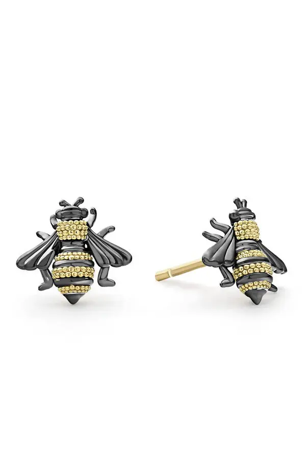 Lagos Rare Wonders Honeybee Stud Earrings - Gold
