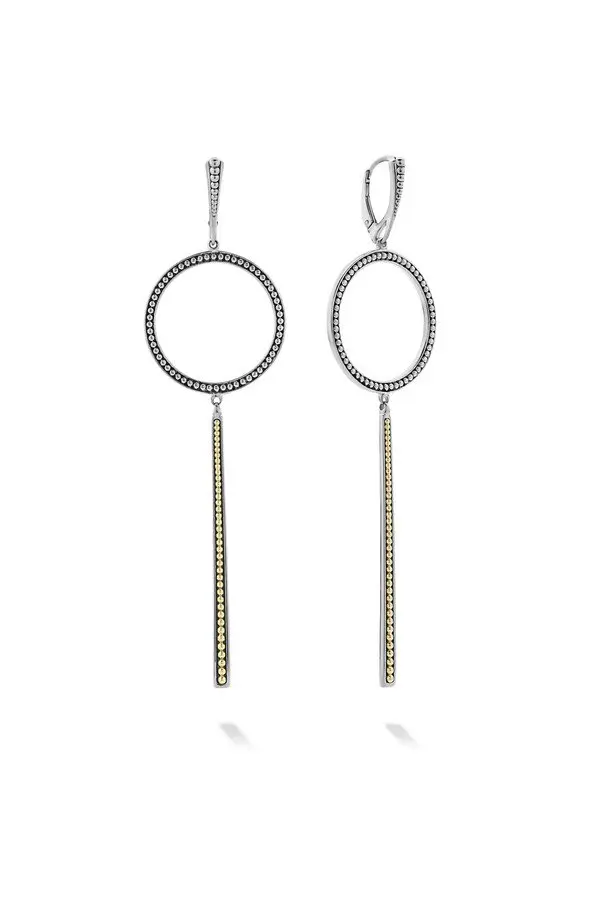 Lagos Enso Two-tone Drop Earrings - Gold