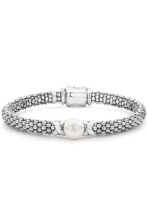 Lagos Luna Pearl Caviar Bracelet - Silver